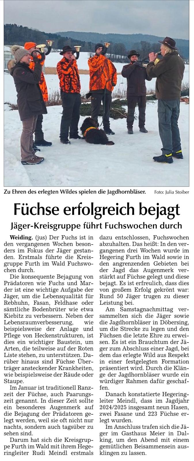 Kreisgruppe Furth im Wald - Presse